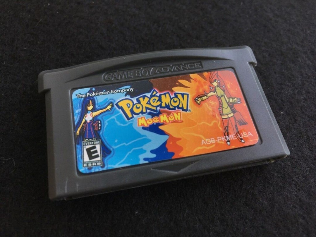 Gameboy Advance Pokemon Moemon Fire Red New Game Pokémon Fan Story Case ...