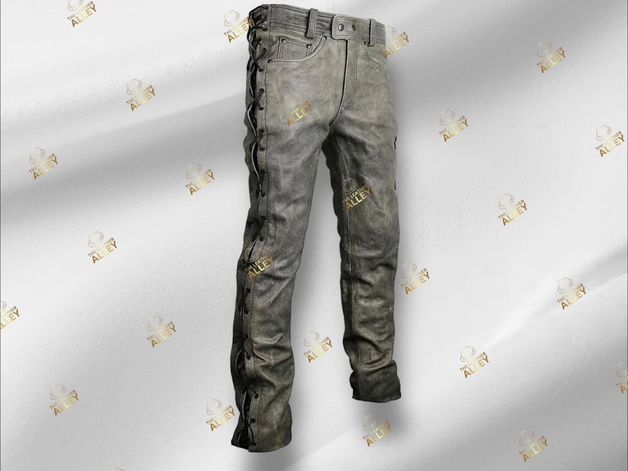 Native Indian Buckskin Suede Beige Leather Sioux, Beaded Fringe Powwow Regalia Pants for Men's ...