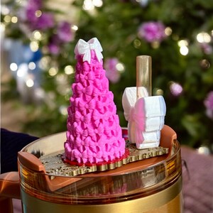 Christmas Bows Tree Stanley Lid Topper - Etsy