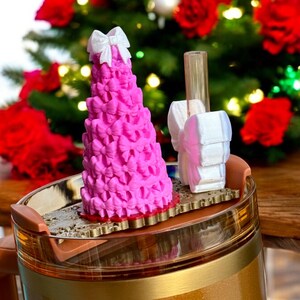 Christmas Bows Tree Stanley Lid Topper - Etsy