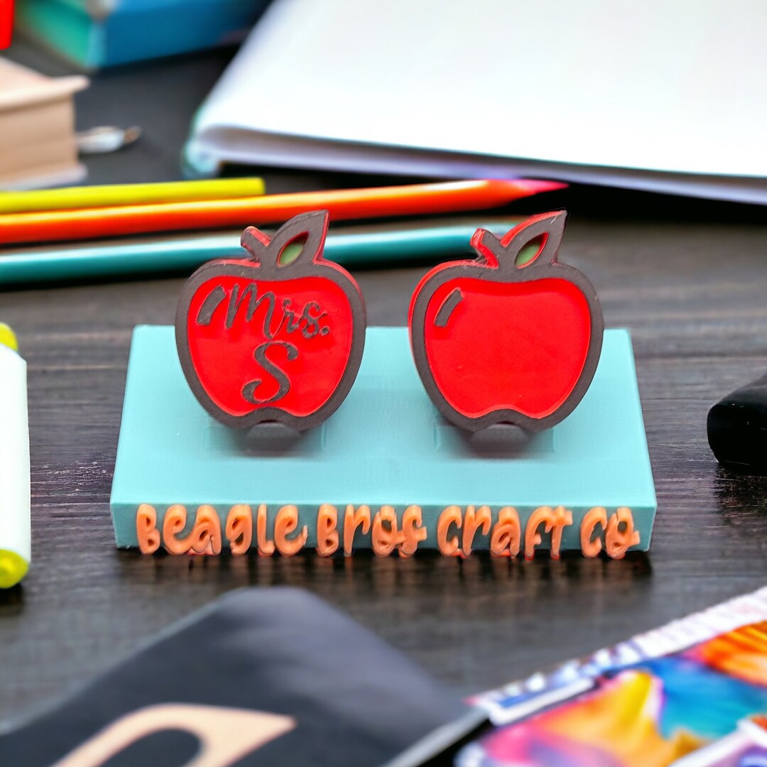 Stanley Apple Shaped Teacher Straw Topper - Etsy