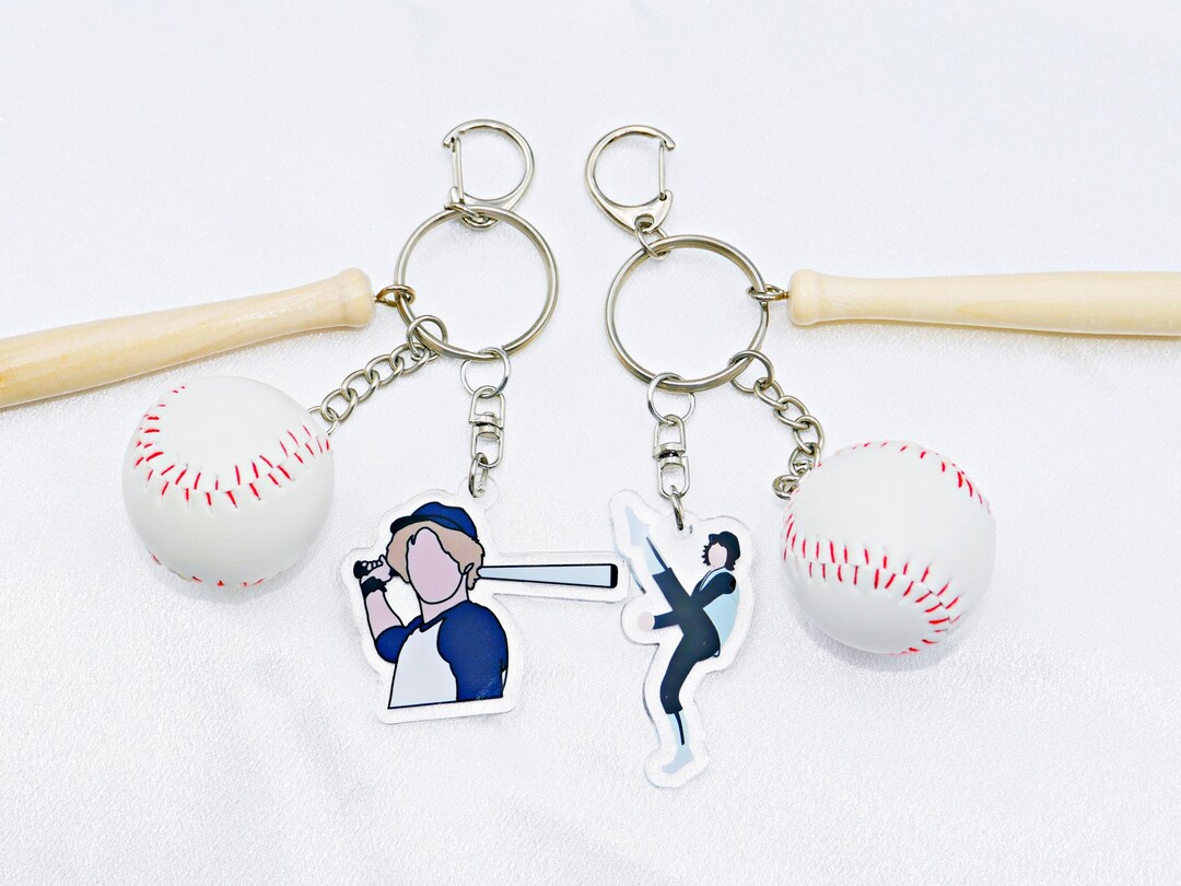 Twilight Baseball Keychain / Leather Baseball Pendant / Twilight ...