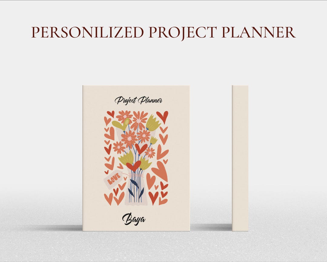 Project Tracker & Workflow Organizer, Personalized Planner, Undated ...