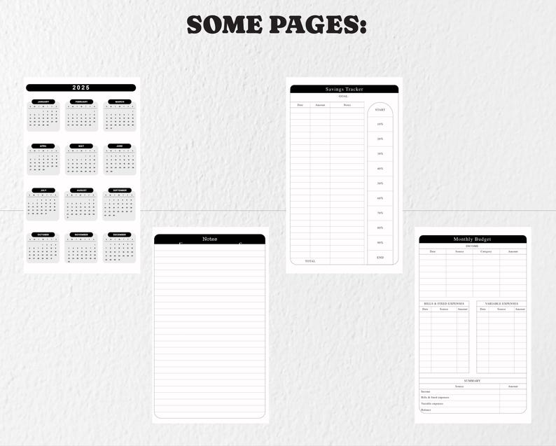 Daily , Weekly Planner 2025 Customizable Layout for Easy Day Management ...