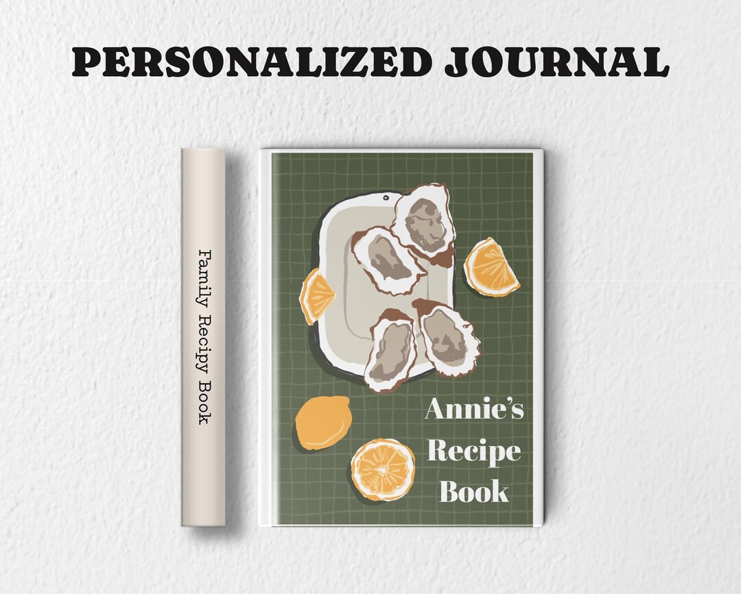 Personalized Recipe Book Custom Recipe Journal Gift for Friend Gift for ...