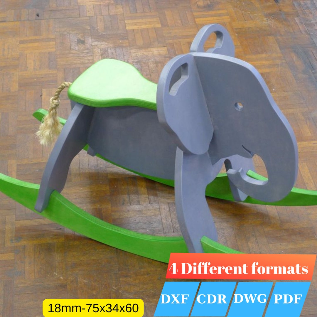 CNC Machine Files, Wooden Rocking Toy, Cnc Rocking Toys, Laser Cut ...