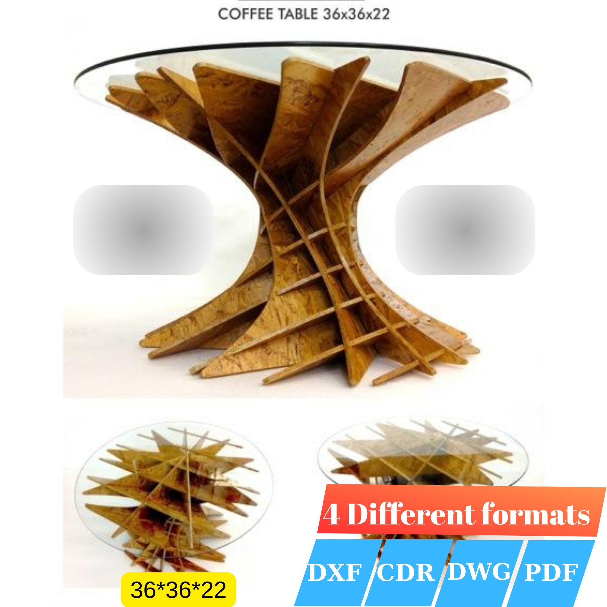 CNC Wooden Furniture Projects, Router Files (dxf-cdr-dwg-pdf) - Etsy