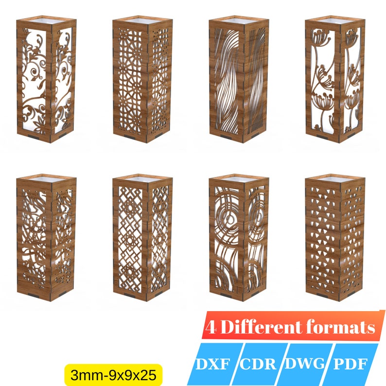 Wooden Lighting, Cnc File, Cnc Machine File, Cnc Cut, Cnc Cutting ...