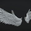 Angel Wings Relief 3D STL Model for Cnc Router Wood Carving Machine ...