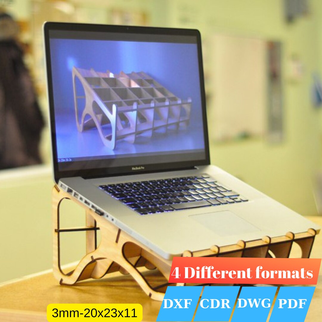 CNC Machine Files, Wooden Pc Stand, Laser Cut Files, Cnc Machine Files ...