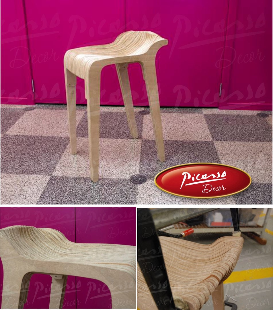 Wood Bar Stool Cnc Plan, Cnc Machine File, Cnc Cutting File, Cnc Router ...