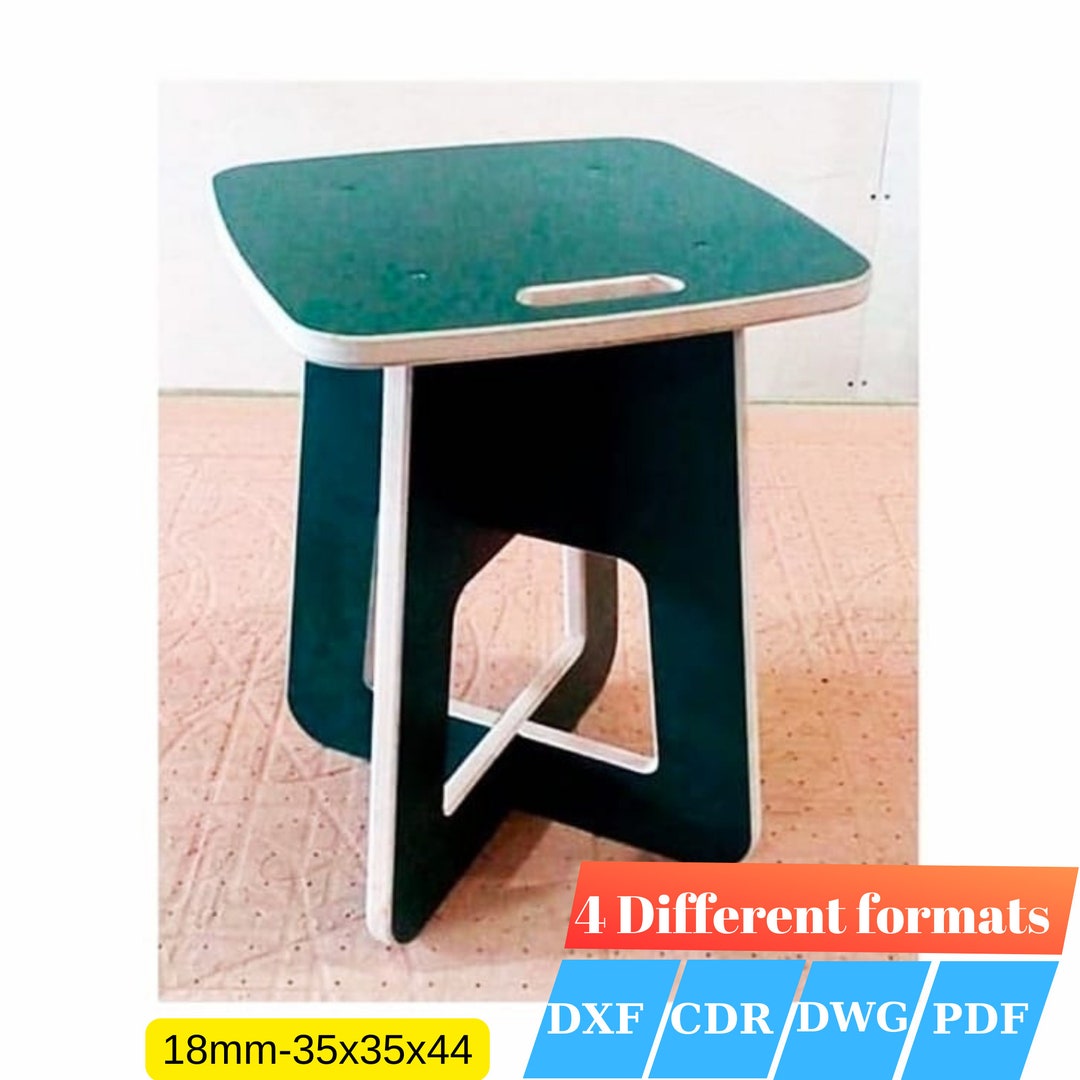 Wooden Stool Cnc, Cnc Stool, Cnc File, Cnc Cutting Files, Laser Cutting ...