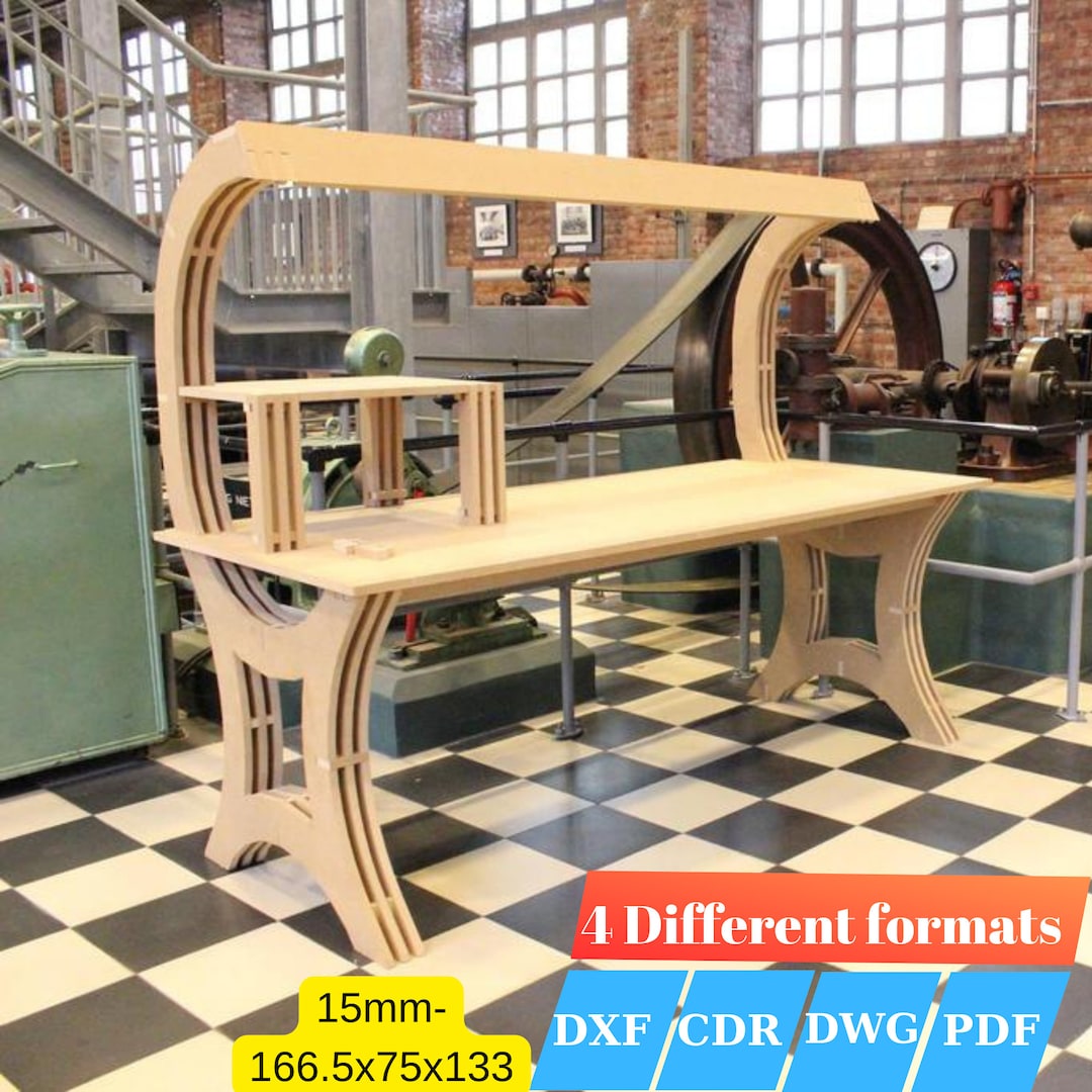 Wooden Bench Cnc File, Cnc Bench, Cnc Cut, Cnc Cutting Files, Laser ...