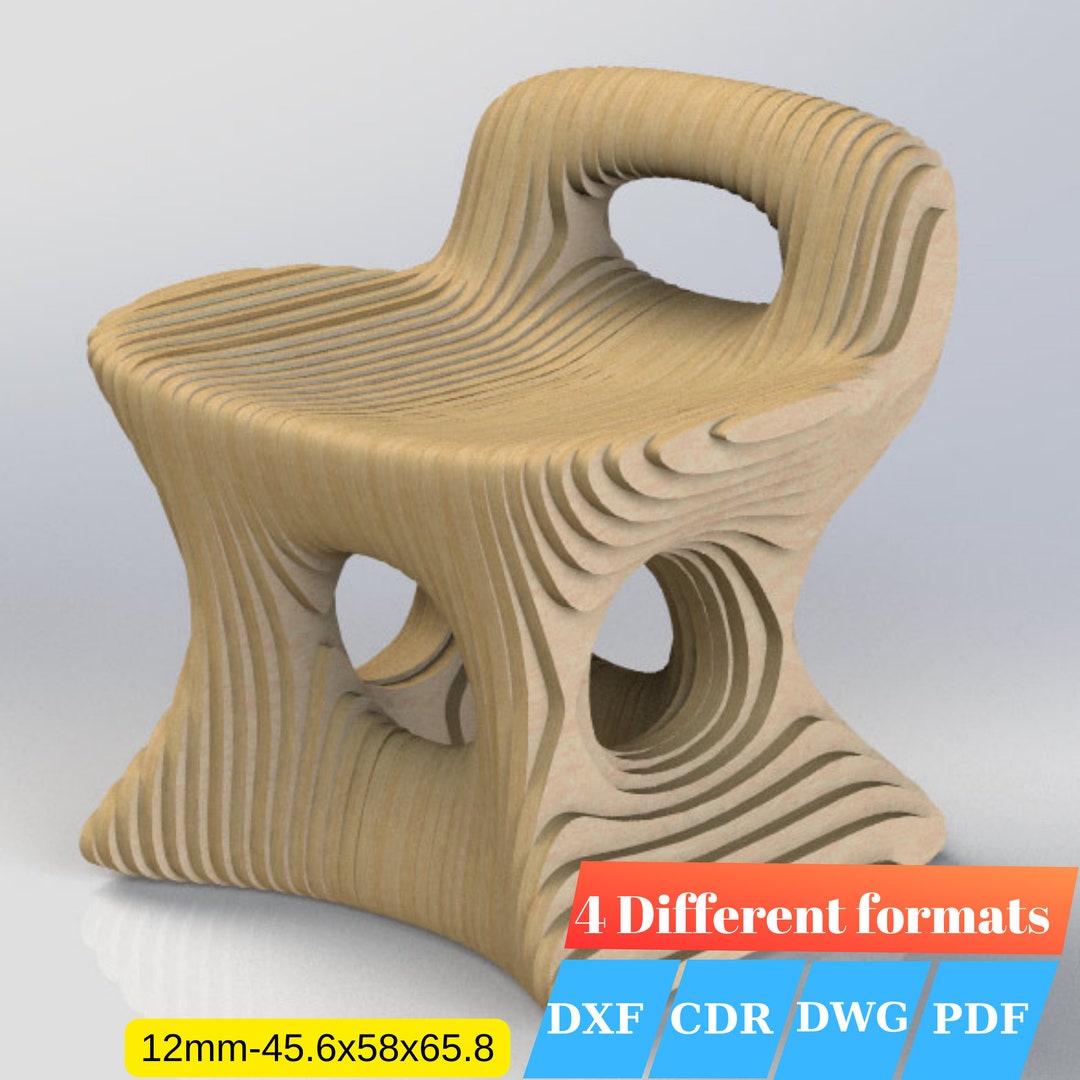 CNC Machine Files, Wooden Chair, Cnc Chair, Laser Cut Files, Cnc ...