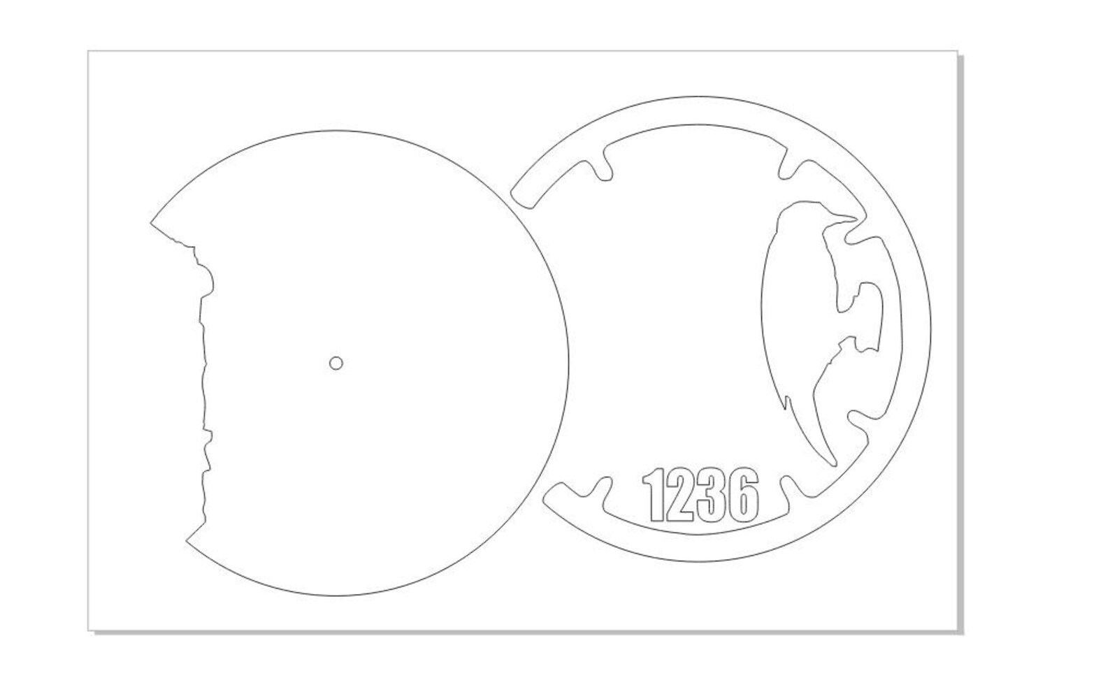 Laser Cut Wooden Wall Clock, CNC Machine File, Laser Machine File ...