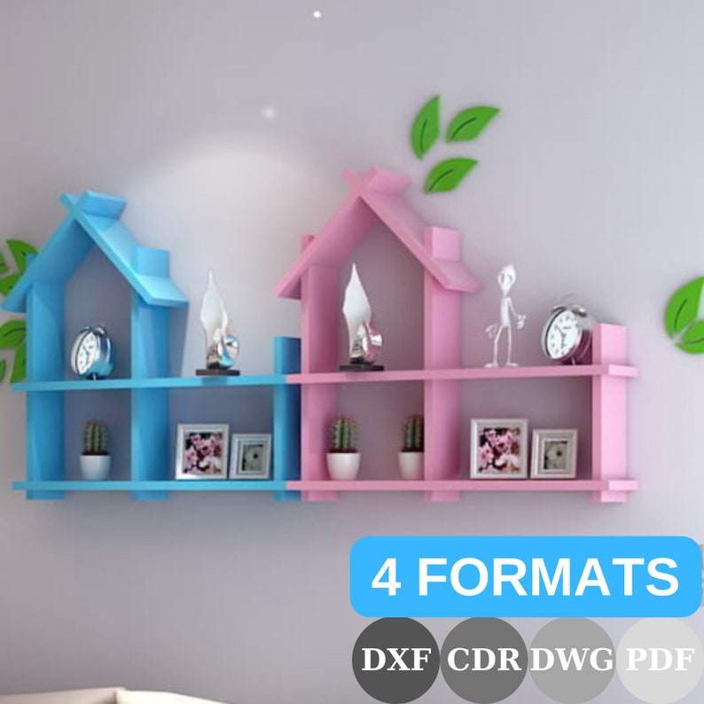 Wooden Shelf Cnc, Cnc File, Wooden Wall Shelf, Cnc Wall Shelf, Laser ...