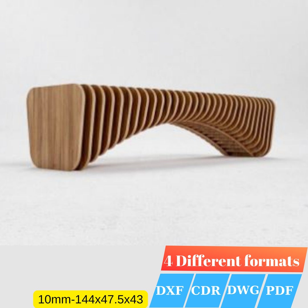 CNC Machine Files, Wooden Bench, Cnc Bench, Laser Cut Files, Cnc ...