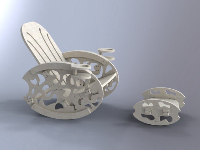 Rocking Chair Cnc File, Wooden Chair, Chair Cnc, Cnc Cutting Files, Cnc ...