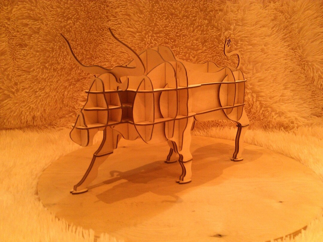 Cnc File, Wooden Bull Cnc File, Shelf Cnc, Cnc Machine File, Cnc ...