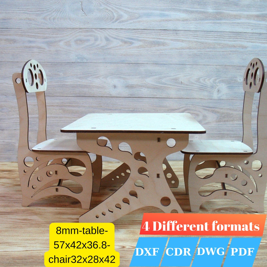 CNC Machine Files, Wooden , Cnc Dinner Table, Laser Cut Files, Cnc ...