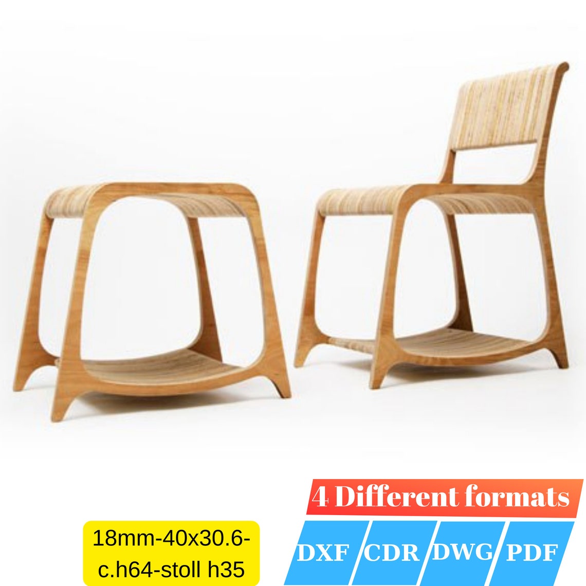 Wooden Chair Cnc Coffee Table Cnc File, Cnc Furniture, Cnc Cut, Cnc ...