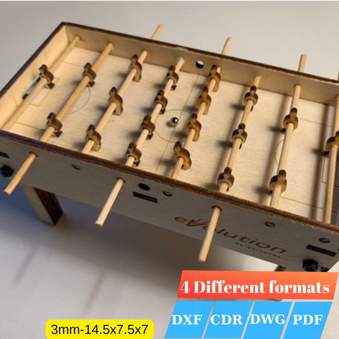 Wood Laser Cutting Files, Wooden Pinball Cnc, Table Toy Cnc File, DXF ...