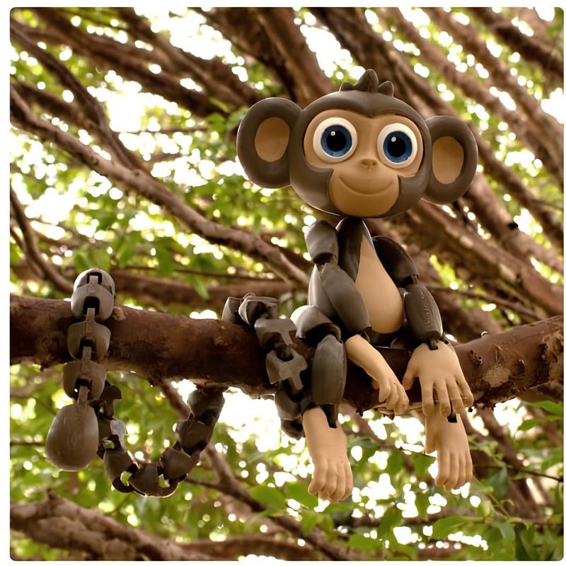 3d Printed Monkey Figure - Etsy