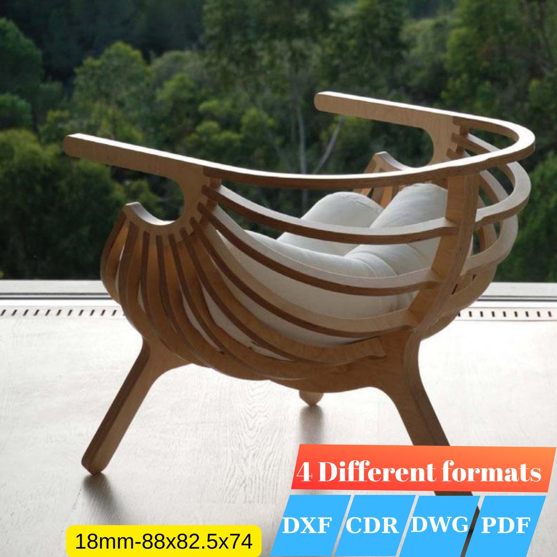 Wooden Chair Cnc File, Chair Cnc File, Cnc Cut, Cnc Cutting Files, Cnc ...