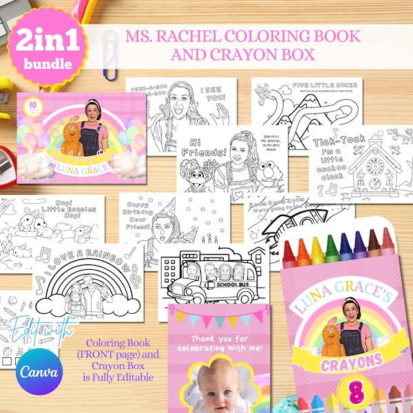 Ms Rachel Coloring Pages - Etsy