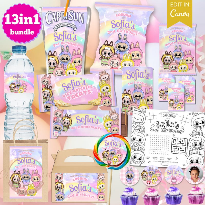 Labubu Paper Doll - Etsy