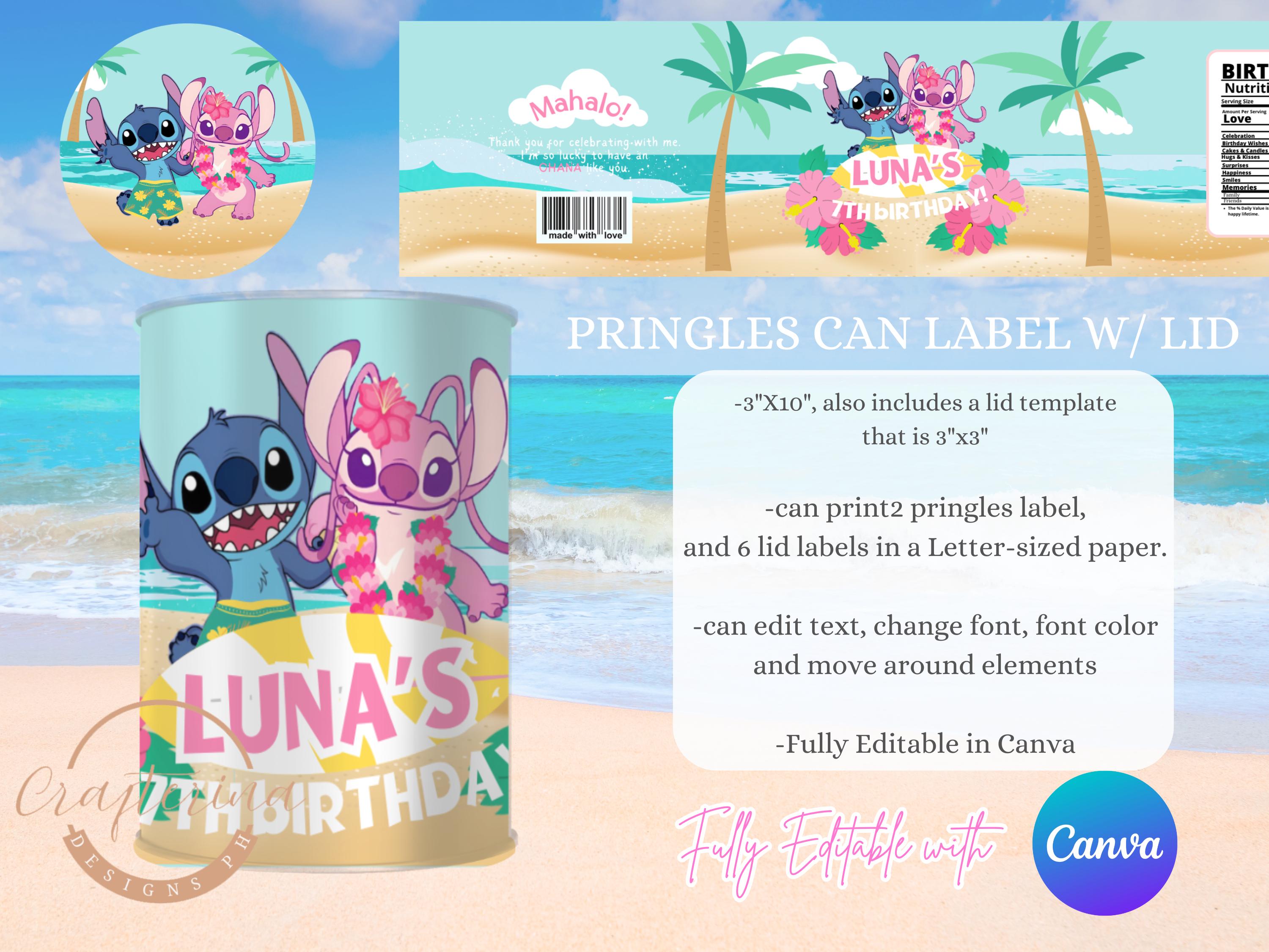 Stitch Angel Chip Bag, Stitch Angel Party Favors, Lilo Stitch Birthday ...