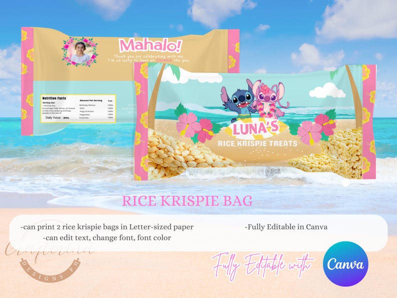 Stitch Angel Chip Bag, Stitch Angel Party Favors, Lilo Stitch Birthday ...