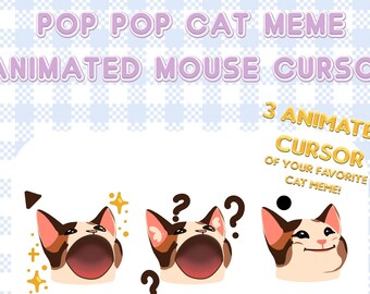 Cute Cat Paw Mouse Cursor 10 Animated PC Gaming Cursor Pack, Kawaii ...