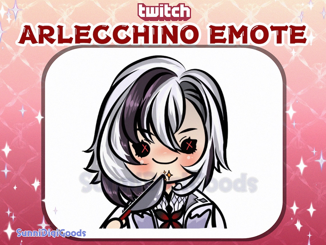 Arlecchino Genshin Impact Emotes Twitch, Discord Elmo Fire Twitch ...