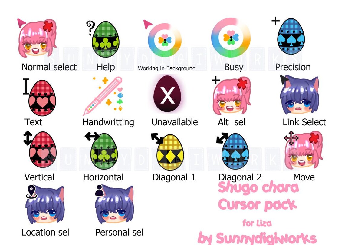 Personalize Custom Mouse Cursor Complete PC Mouse Pointers for Windows Gaming Cursor - Etsy