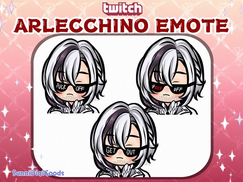 Arlecchino Genshin Impact Emotes Twitch, Discord Elmo Fire Twitch ...