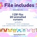 20 Animated Pokemon Eevee & Eeveelutions Mouse Cursor Pack Custom Cute ...