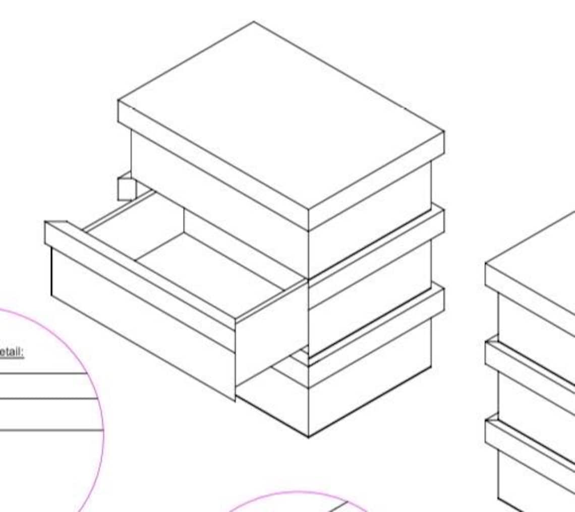 BUILD PLANS- Shoebox Beside - Etsy