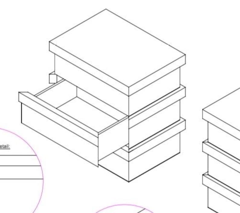 BUILD PLANS- Shoebox Beside - Etsy