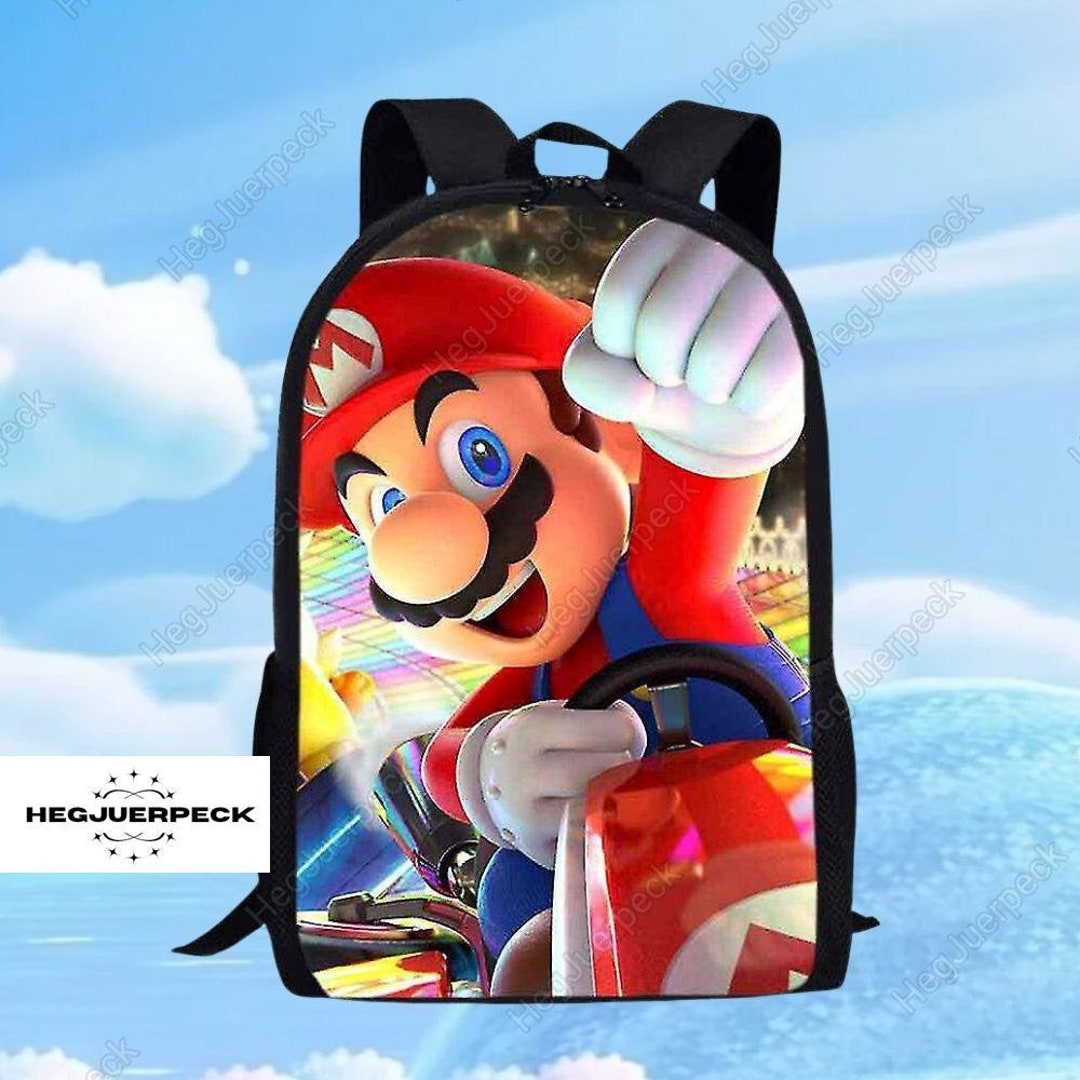 Super Mario School Bag, Super Mario Backpack, Super Mario Children ...