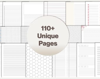 Editable Notebook Paper Templates: 110+ Lined & Ruled Pages (canva, PDF ...