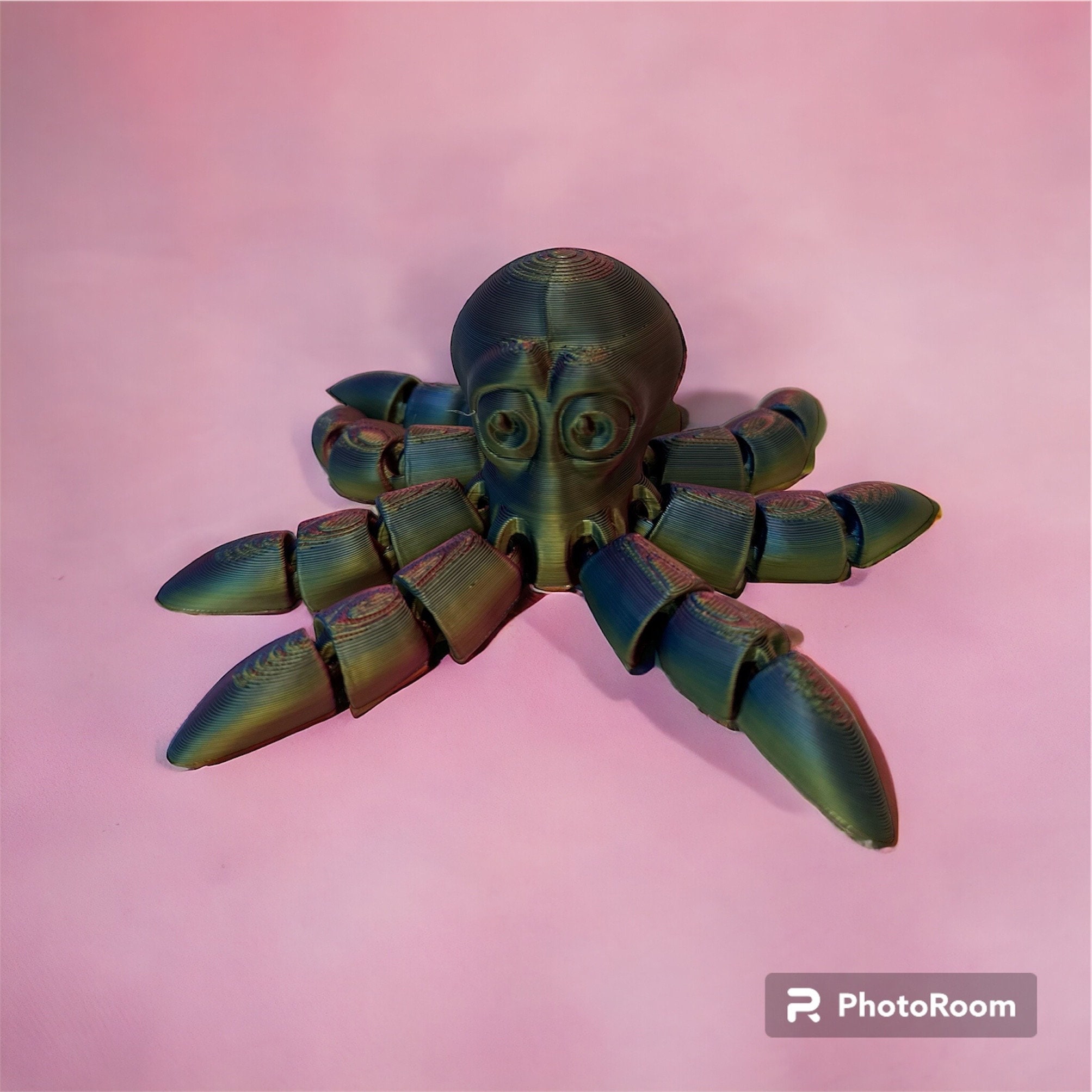 3D Printed Flexi Octopus Articulated, Eco-friendly Desk Companion - Etsy