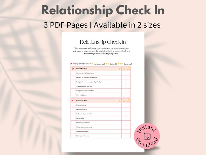 Relationship Check in Couples Activities Marriage Advice Date Night ...