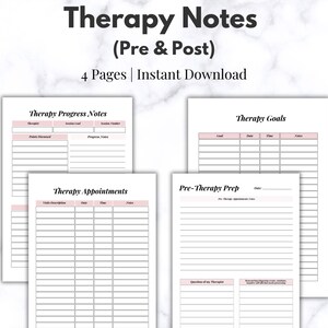 Therapy Progress Notes Template Therapy Session Plan Therapy Goals and ...