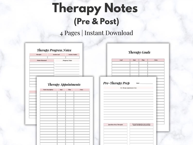 Therapy Progress Notes Template Therapy Session Plan Therapy Goals and ...