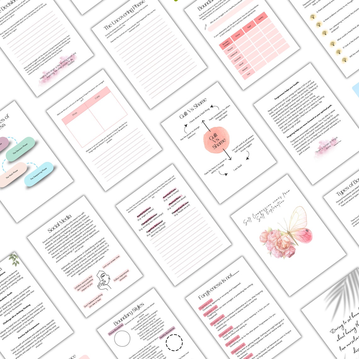 Self Esteem Workbook to Boost Self Confidence and Self Compassion, With ...