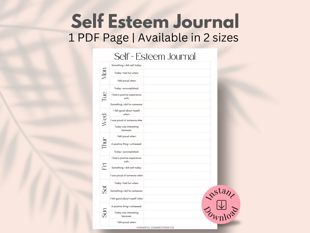 Self Esteem Therapy Self Confidence Improvement Self Love Exercises ...