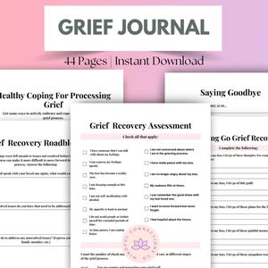 Grief Therapy Worksheets Acceptance Therapy Lost Love One Grief and ...