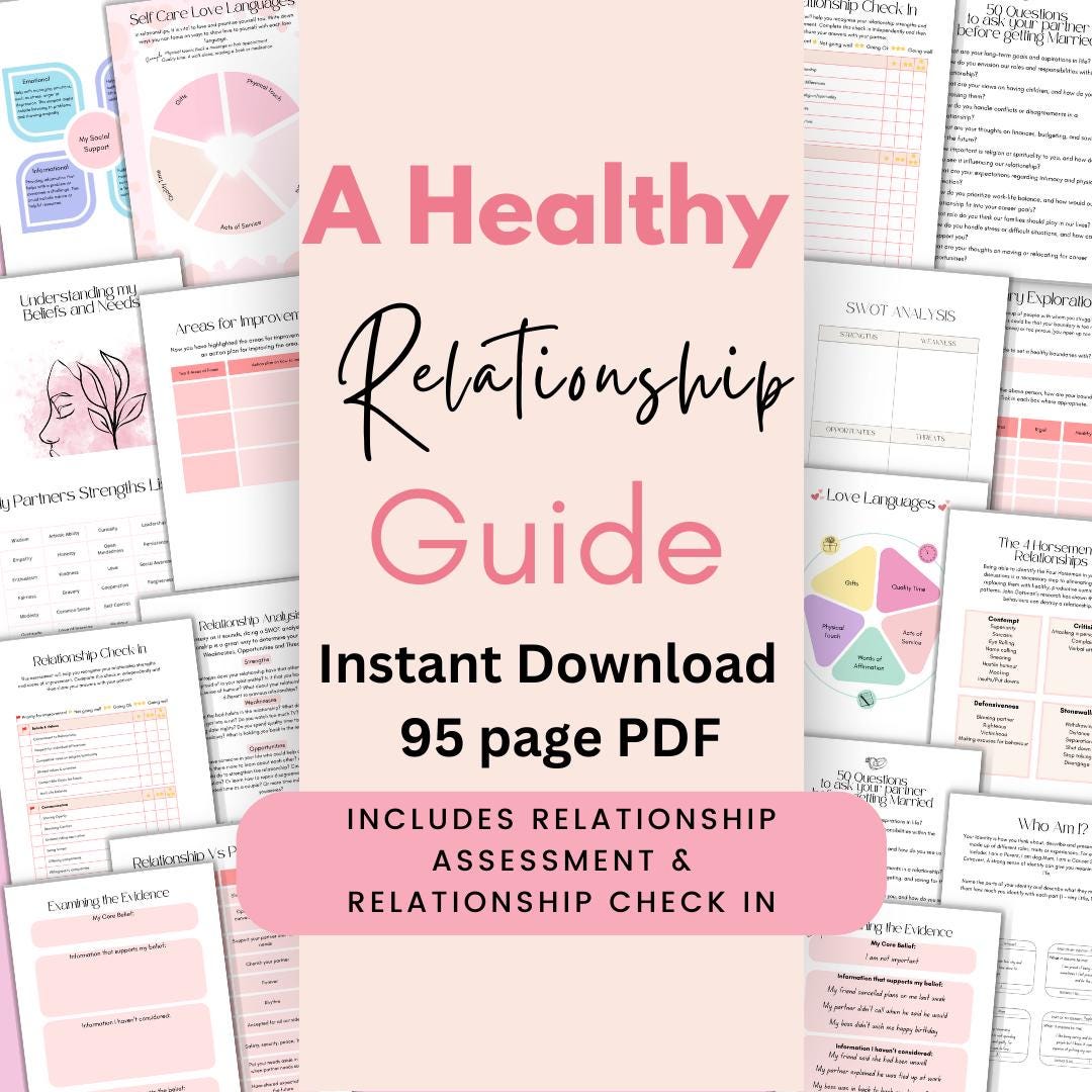 Healthy Relationship Guide Couples Therapy Self Esteem Relationship ...