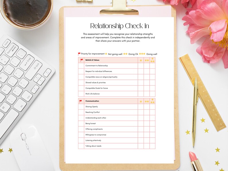 Relationship Check in Couples Activities Marriage Advice Date Night ...